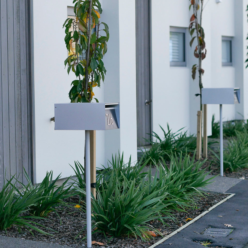 Box Design. Letterbox Pole - Silver – Collective by Box™